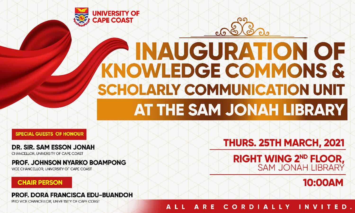 UCC: Inauguration of Knowledge Commons and Scholarly Communication Unit