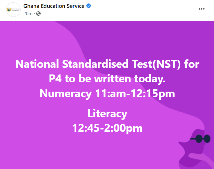 New Timetable For National Standardised Test(NST) For P4