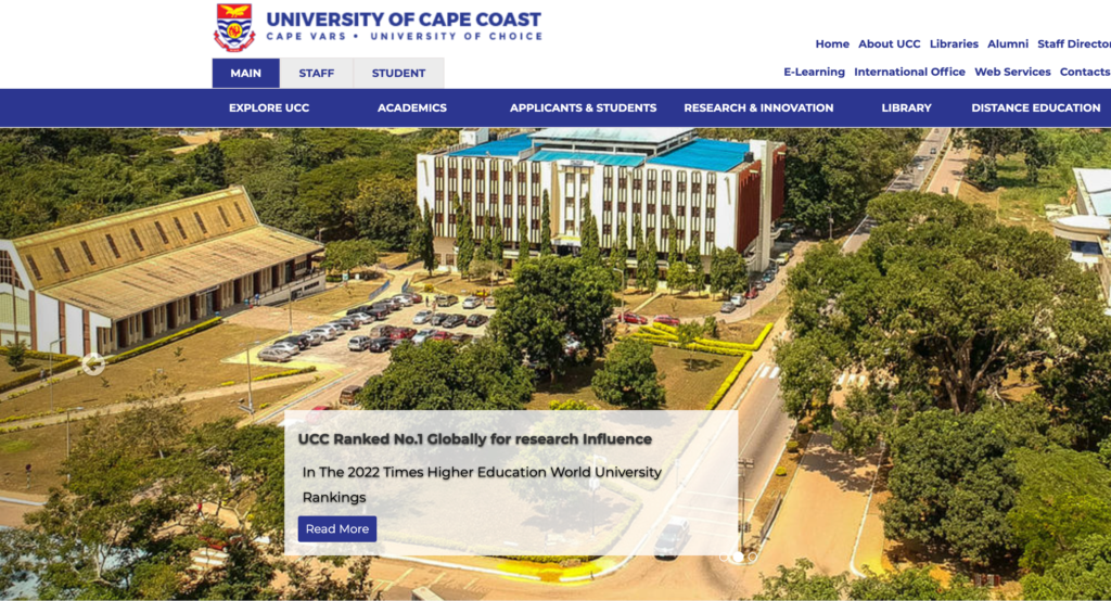 Colleges/Institutions and their Courses That are Affiliated With UCC