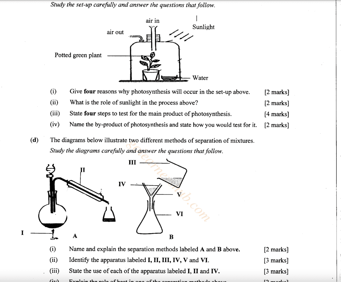 BECE Integrated Science Questions For 2023 Candidates BECE Integrated Science Questions For 2023 Candidates