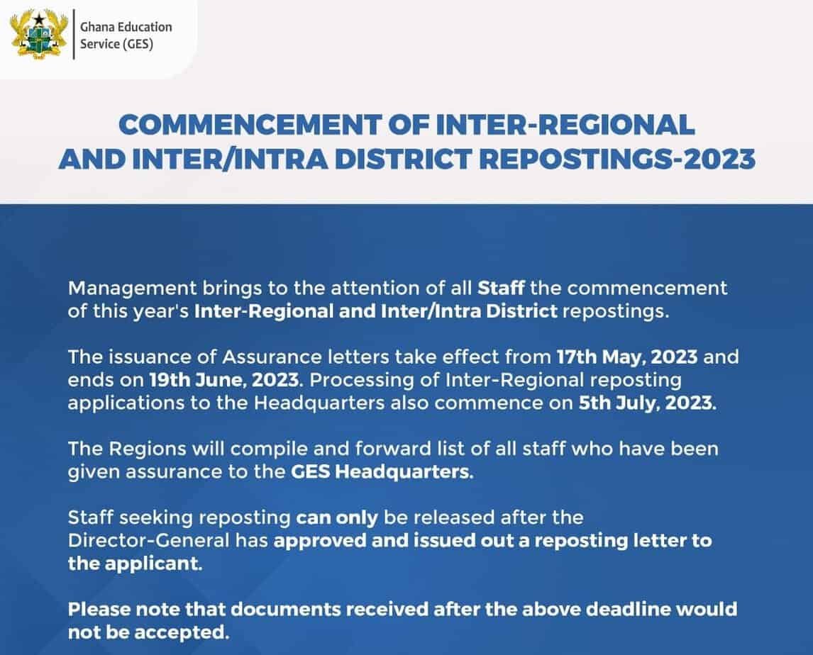 GES Update On Inter-Regional, Inter-District, and Intra District ...